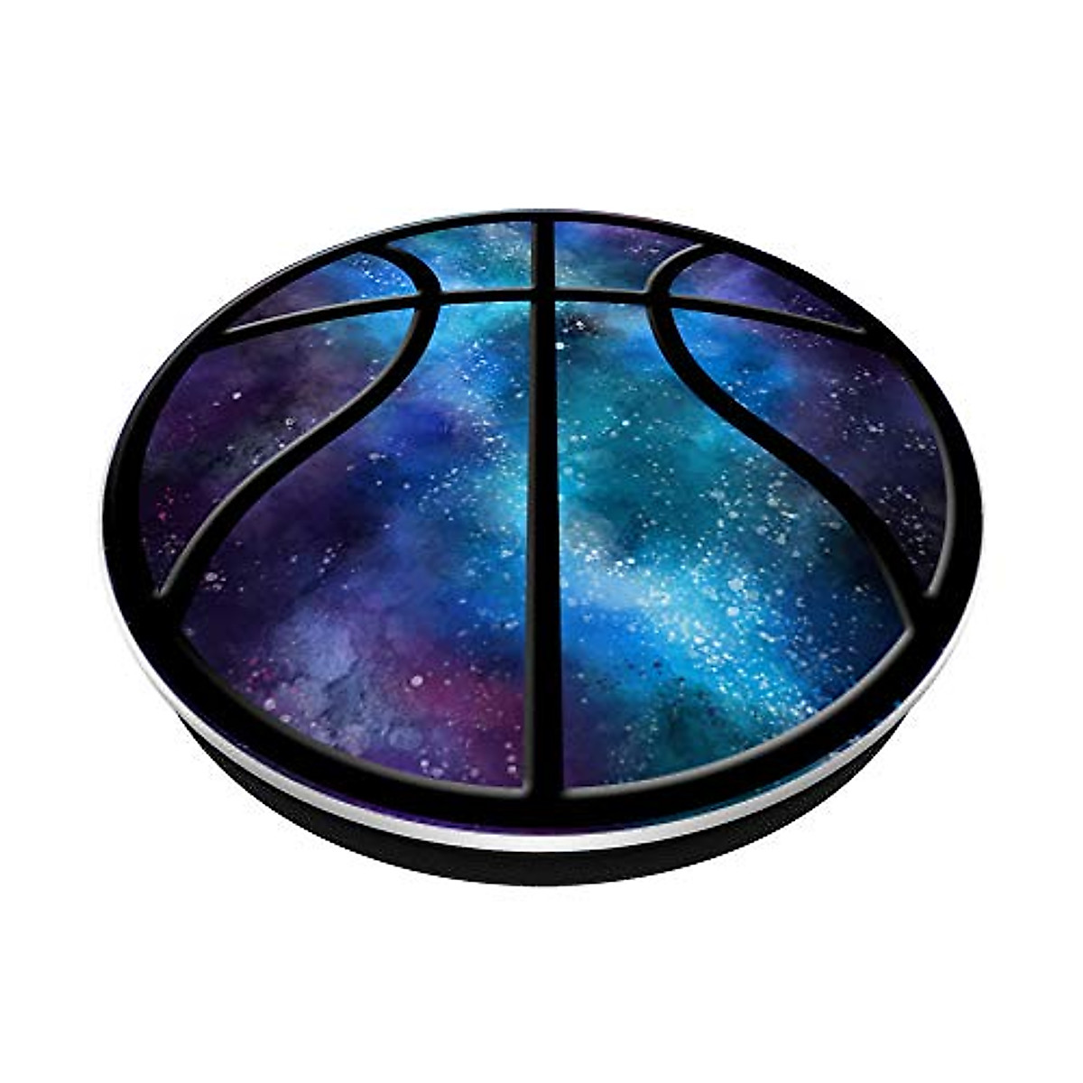 Galaxy Basketball Ball Sport Player Gift Nebula Space PopSockets PopGrip: Swappable Grip for Phones & Tablets