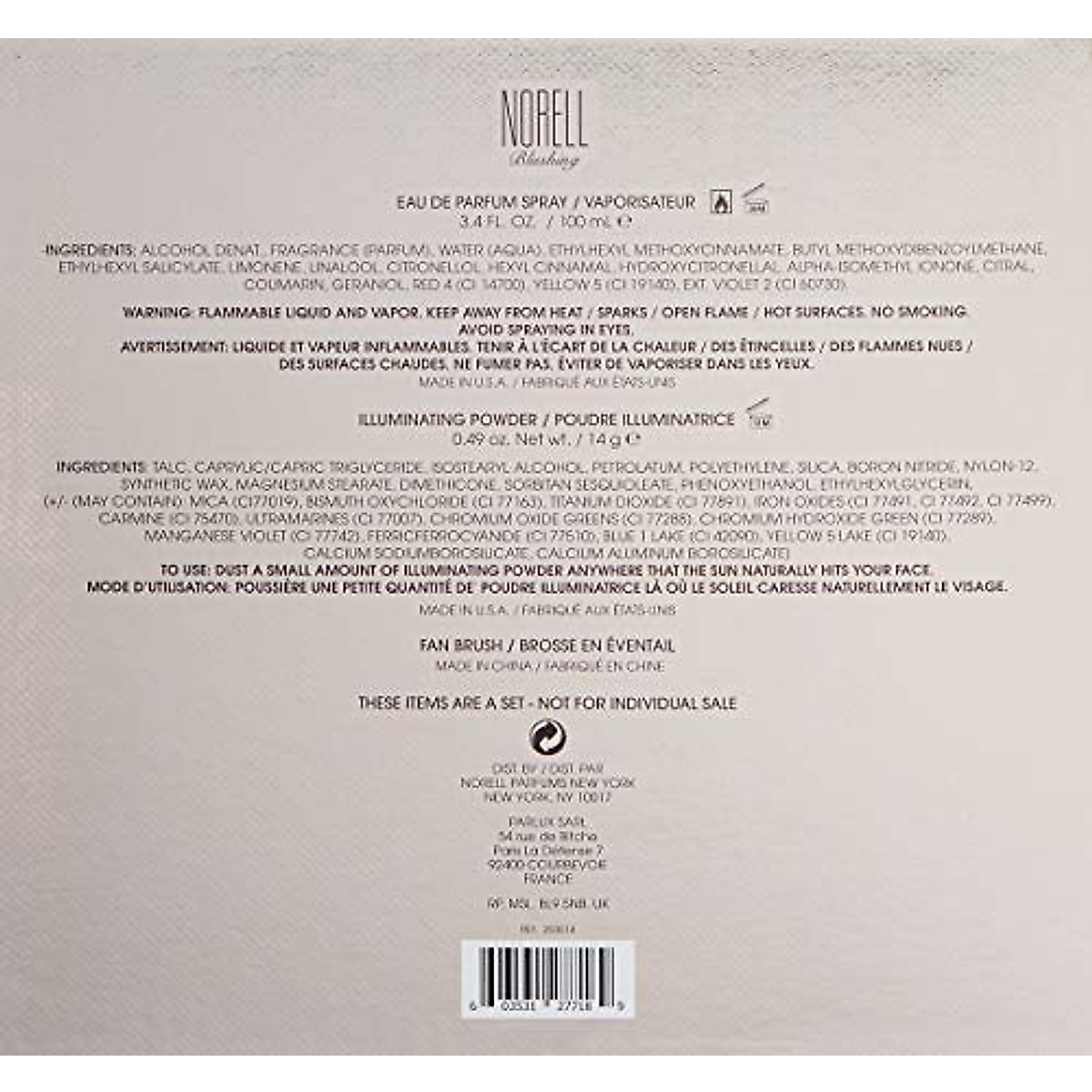 Norell Blushing Gift Set, 3.4 oz.