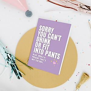 Nchigedy Funny Baby Shower Card, New Baby Congratulations Card for Her, Sarcastic Greeting Card for Mother To Be, Humorous Pregnancy Card