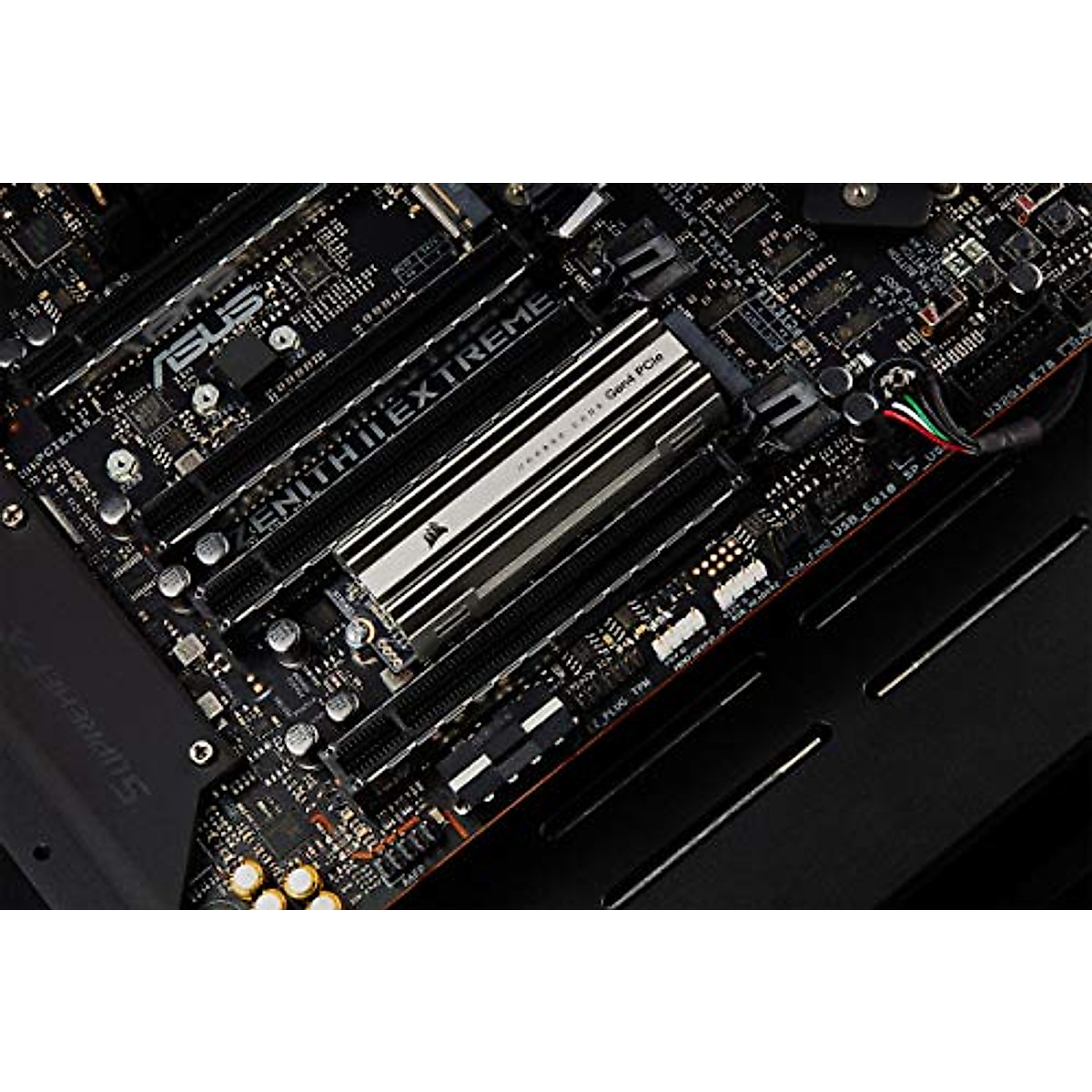 Corsair MP600 CORE 2TB M.2 NVMe PCIe x4 Gen4 SSD (Up to 4,950MB/sec Sequential Read & 3,700MB/sec Sequential Write Speeds, High-Speed Interface, 3D QLC NAND, Built-in Heatspreader) Aluminum