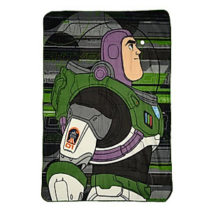 Buzz Lightyear Blanket| Buzz Lightyear Fleece Throw Bundle with Toy Story Stickers and More for Kids Toddlers Children (Buzz Toy Story Blanket) 45” x 60”