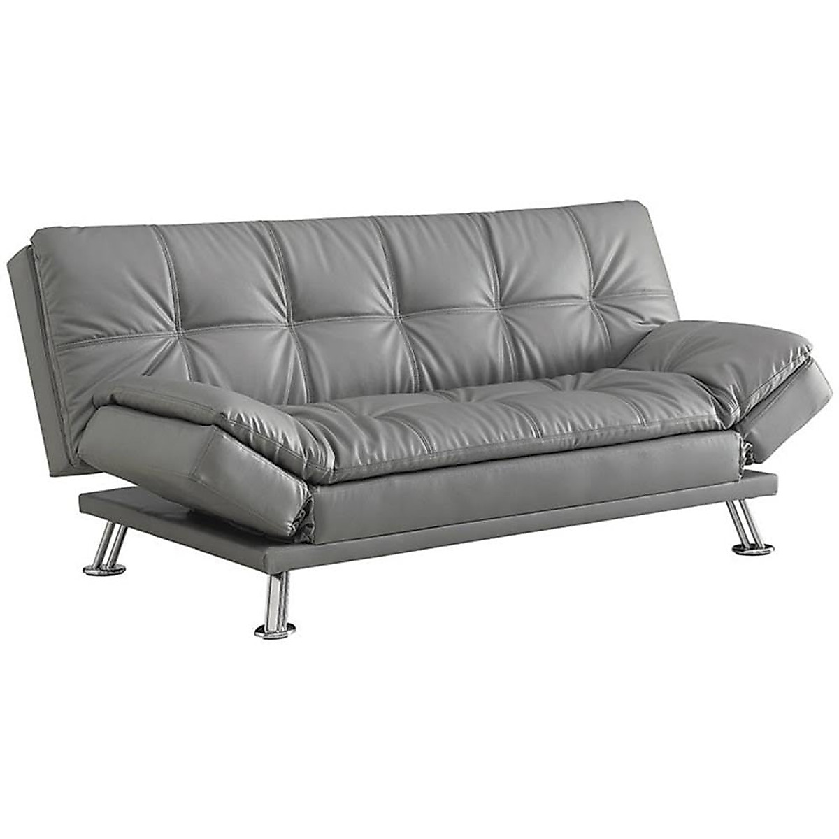Coaster Home Furnishings Dilleston Tufted Back Upholstered Sofa Bed Grey