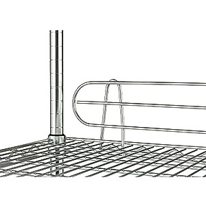 TRINITY EcoStorage Heavy Duty 4-Tier Adjustable Wire Shelving with Wheels and Backstands for Kitchen Organization, Garage Shelf Rack, NSF Certified, W D x 77” H, 48 by 18 by 72", Chrome