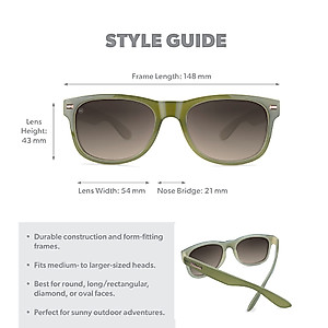 Knockaround Fort Knocks Polarized Sunglasses for Men & Women - Impact Resistant Lenses & Full UV400 Protection (Black on Black)