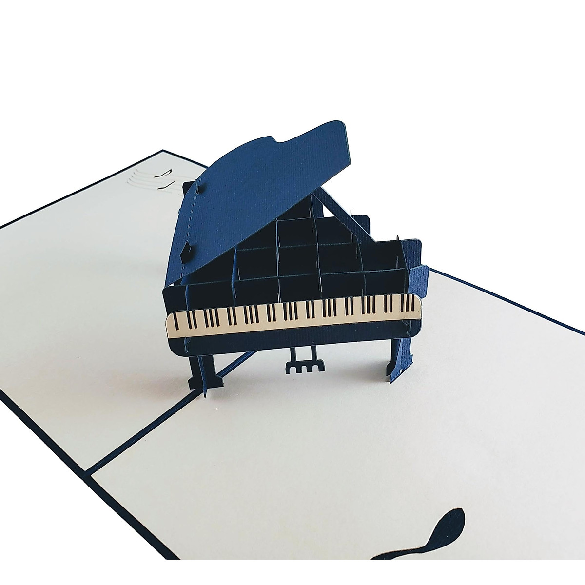 iGifts And Cards Piano Maestro: 3D Pop Up Card for Musicians - 6"x6" Enveloped Melody, Ideal for Recitals & Music Teachers, Notes of Appreciation, Gift for Concert Pianists' Birthday