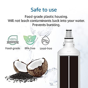 AQUA CREST F-2000 Under Sink Water Filter, Model No.WF03-F2, Replacement for F-2000 & F-2000s, F-1000 & F-1000S Filtration System and AquaPure AP Easy C-Complete, 4204490, Pack of 3