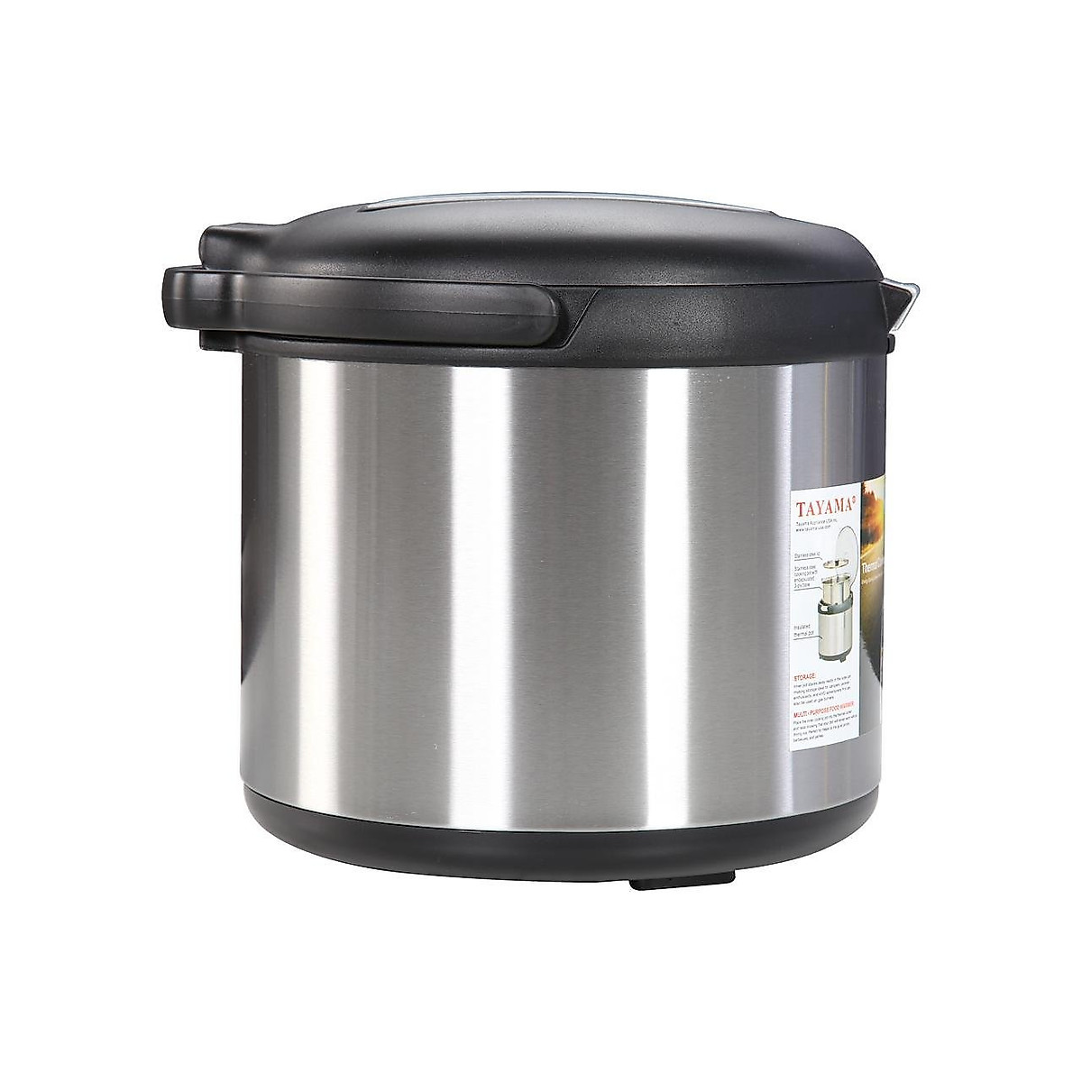 Tayama TXM-70CFZ Energy-Saving Thermal Cooker, 7 quart, Black,