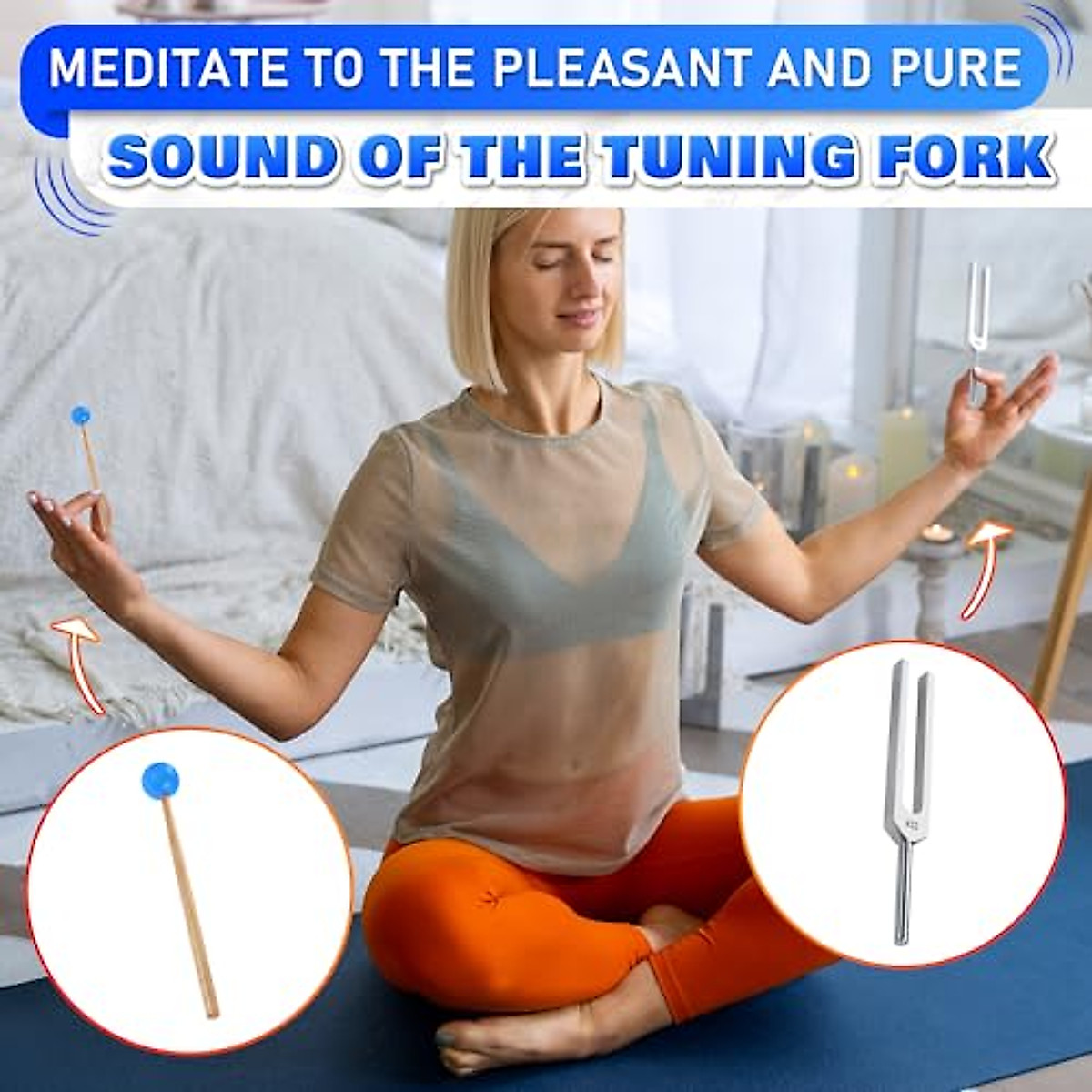 432 Hz Tuning Fork for Healing Set Music Therapy Instruments - Tuning Fork Medical Musical Forks for Healing Chakra Set Stress Relief - Fork Medical Sound Therapy Instruments Meditation Accessories