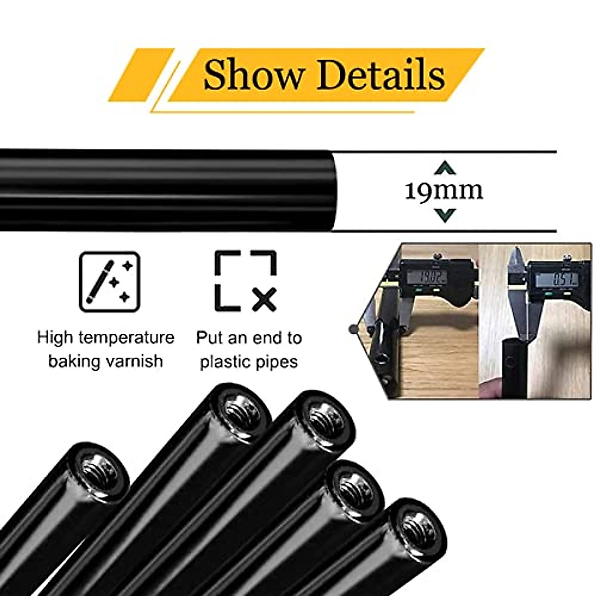 Heavy Duty Metal Garden Arch Wedding Rose Arch Arbor Trellis Archway(Color : Dark Green, Size : 2.6x2.4m/8.5x7.9ft) (Black 2.4x2.4m/7.9x7.9ft)