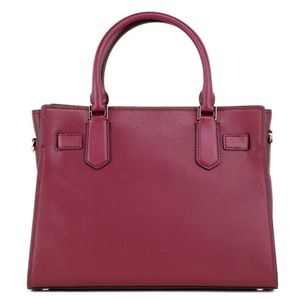 Michael Kors Hamilton Mulberry Leather Medium Satchel Crossbody Handbag