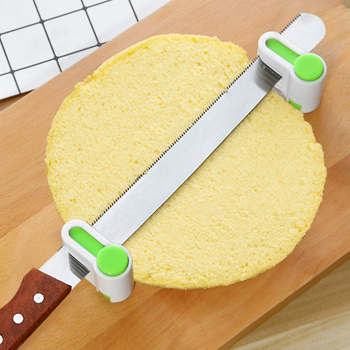 AUEAR, 2 Sets DIY Cake Leveler Slicer Adjustable Bread Cutter 5 Layers for Bread Toast Cake Kitchen Fixator Tool