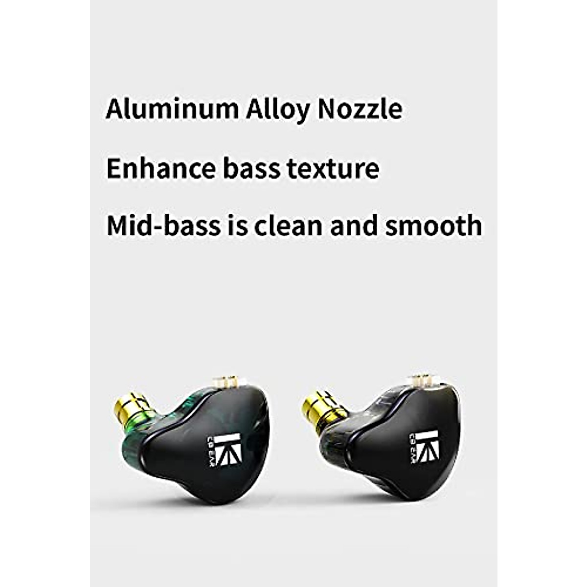 Kinboofi KBEAR KS2 in Ear Earphone, 1BA 1DD Stereo IEM, HiFi Noise Cancelling Sport Hybrid Headphones with PCB Frequency Board, 2 PIN Detachable Cable, for Audiophile (with Mic, Black)