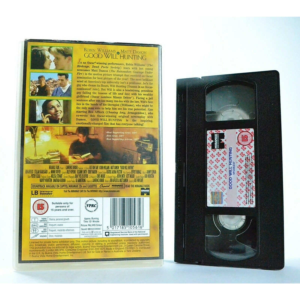 Good Will Hunting: (1997) Drama; Self Taught Genius - R.Williams/M.Damon - VHS