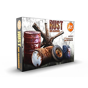 AK Interactive Rust Set - Plastic Model Building Paints and Accessories # 11605