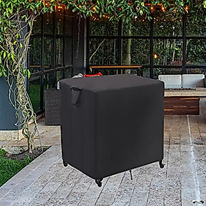 Jungda Outdoor Prep Cart Cover for Nuuk 16" x 24" Pizza Oven Table,Patio Grill Table Cover for Movable Dining Cart Table,Waterproof Outdoor Cart Cover - 30 X 16 X 30 Inch