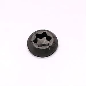 M5-0.8 x 12mm Black Button Torx Drive Head Machine Screws, Class 10.9 Alloy Steel, Full Thread, Black Oxide Finish, 60 Pcs