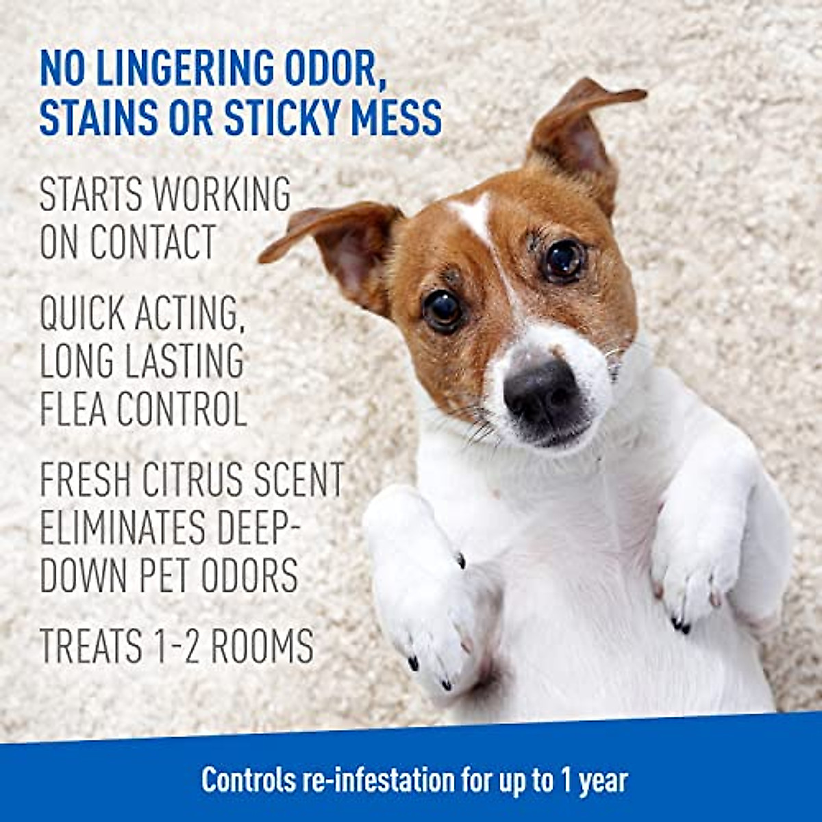 Adams Carpet Powder With Linalool and Nylar, Kills Fleas and Ticks On Contact, Kills All Stages of the Flea Life Cycle, 30 Day Protection, Freshens and Deodorizes, Treats Up to 400 Sq Ft, 1LB