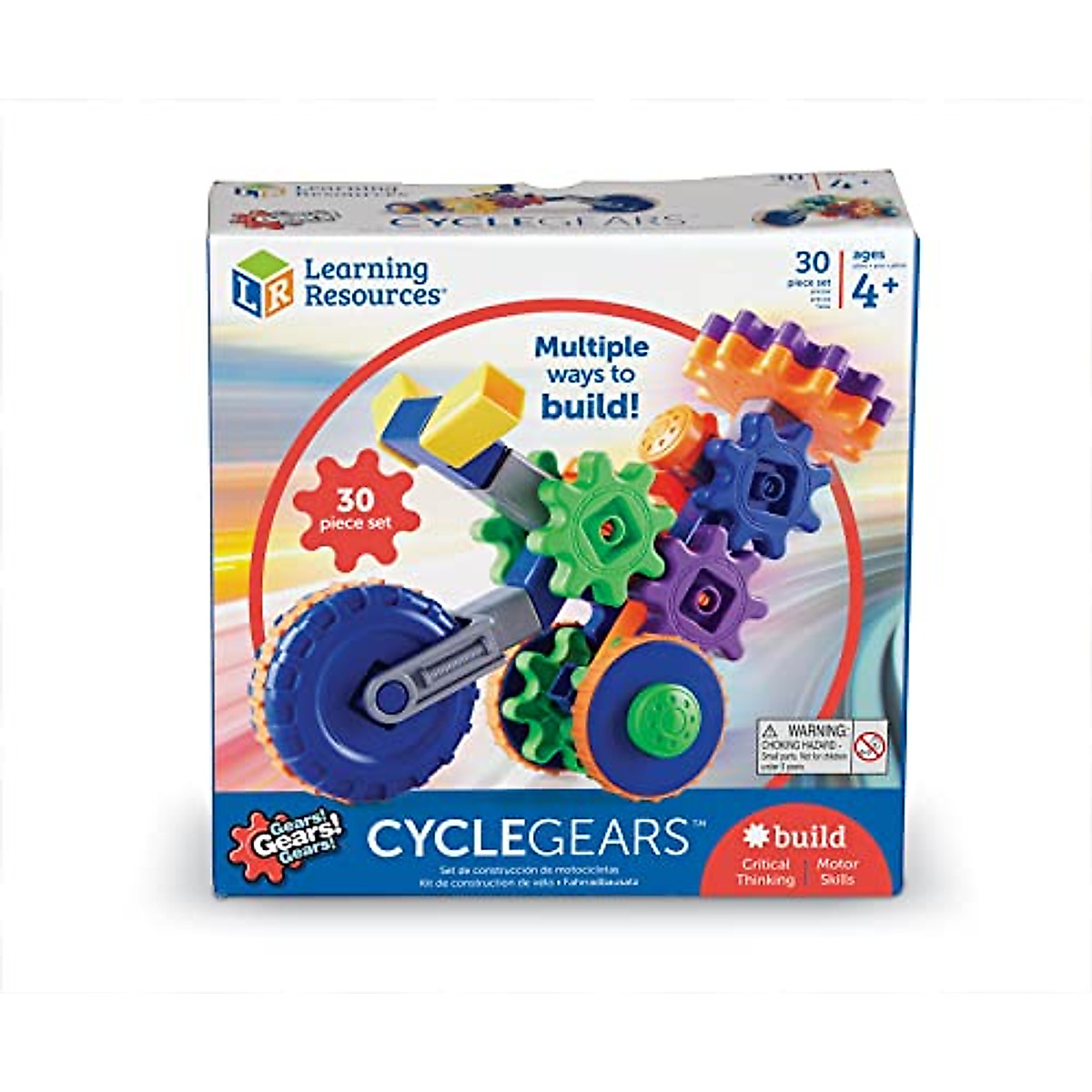 Learning Resources Gears! Gears! Gears! Cycle Gears, Construction, Gear Toy, 30 Pieces, Ages 4+