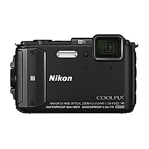 Nikon COOLPIX AW130 Waterproof Digital Camera with Built-In Wi-Fi (Black)