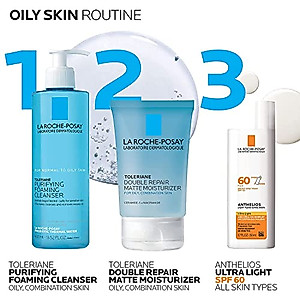 La Roche-Posay Toleriane Purifying Foaming Facial Cleanser, Oil Free Face Wash for Oily Skin and for Sensitive Skin with Niacinamide, Pore Cleanser Wonâ€™t Dry Out Skin, Unscented