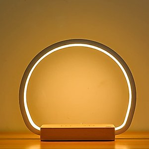 Starstrips Bedside Table Lamp,Touch Lamp with 10W Wireless Charging,3 Color Modes Dimmable LED Desk Lamp,Nightstand Reading Lamp for Bedroom,Living Room,Office(BTL01)