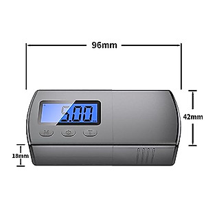 DIGITNOW Digital Turntable Stylus Force Scale Gauge 0.01g/5.00g,Tracking Force Pressure Scale for Tonearm Phono Cartridge, Blue LCD Backlight