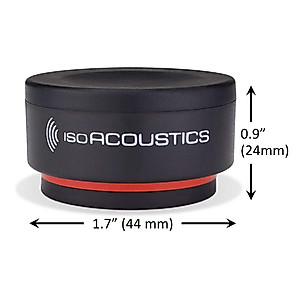 IsoAcoustics Iso-Puck Series Acoustic Isolators (Iso-Puck Mini, 6 lbs max/Unit, 8-Pack)