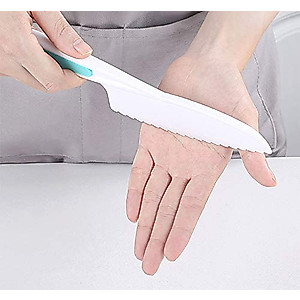 PENTA ANGEL Plastic Kitchen Knife 3Pcs Nylon Safety Cooking Baking Knives for Cutting Fruit Lettuce Salad Vegetable Cake Bread(Mixed Color)