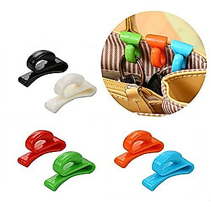 AKOAK 6 Pieces Assorted Color Handbag Key Organizer Key Clips Key Hook Hangers for Purses Bags