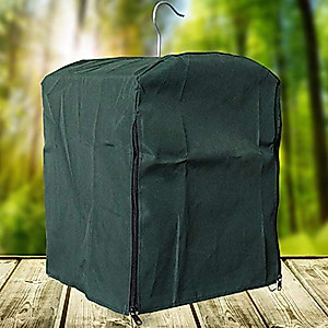 Felenny Rainproof Birdcage Cover with Zipper Closure Light-Proof Parrot Cage Shield Windproof Rainproof Cover for Bird Cage