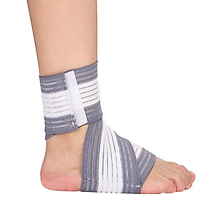 Compression Ankle Brace Strap Sport Fitness Elastic Breathable Support Loop Sleeve Wraps for Women Men Ankle Sprain, Plantar Fasciitis, Injury Recovery