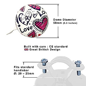 Kiddimoto Bike Bells for Kids| Premium Bicycle Bell for Kids, Boys, Girls and Adults with Loud Melodious Sound | Bicycle Horn for Road Bike, Mountain Bike, Bicycle, Scooter, MTB, BMX.