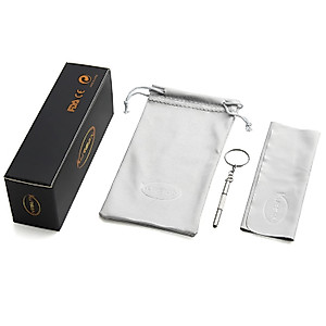 Kursan Vintage Round Flip Up Sunglasses for Women Men Hippie Style Circle Sun Glasses (Gold/Black)