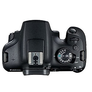 Canon EOS 2000D (Rebel T7) DSLR Camera w/18-55mm F/3.5-5.6 Zoom Lens + EF 75-300mm f/4-5.6 III Lens + 500mm f/8 Focus Lens + 2X 64GB Memory + Case + Filters + Tripod + More (35pc Bundle)