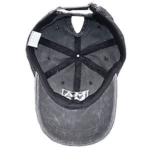 MANMESH HATT Mama Ponytail Hat for Women, Gifts for New Mom, Vintage Washed Distressed Ponytail Baseball Cap