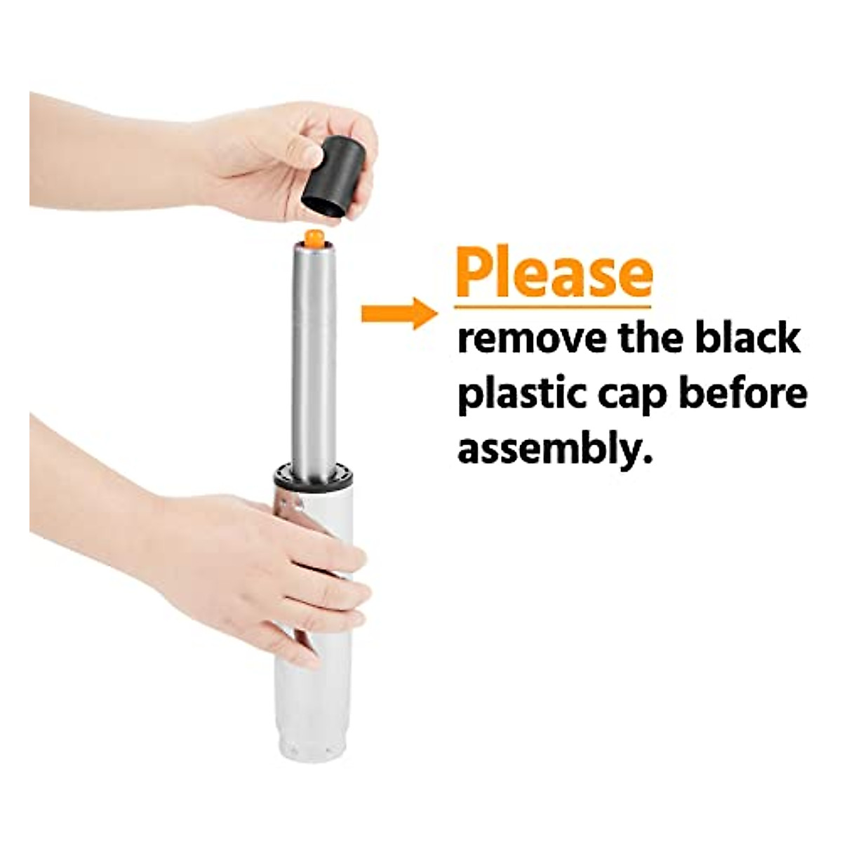 Yaheetech Mid-Back Office Chair with Arms 360° Swivel PU Leather Height Adjustable Office Executive Chair, White