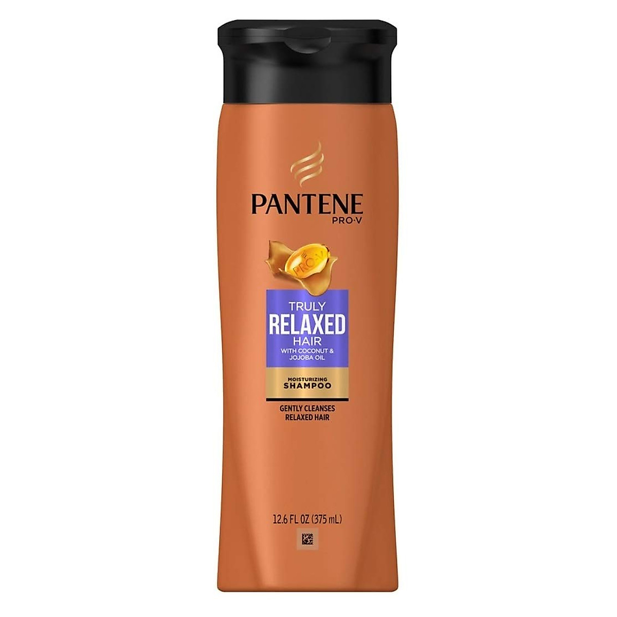 Pantene Pro-V Truly Relaxed Hair Moisturizing Shampoo with Coconut & Jooba Oil 12.6 Ounce (372ml) (Pack of 3)