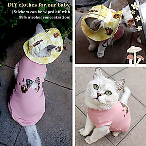 CATaireen Rub On Transfers Stickers 2 Sheets for Crafts Cloth Glass Acrylic Wood Furniture Small Vintage Junk Journal Supplies Scrapbooking Items Christmas Thanksgiving (Red Christmas)