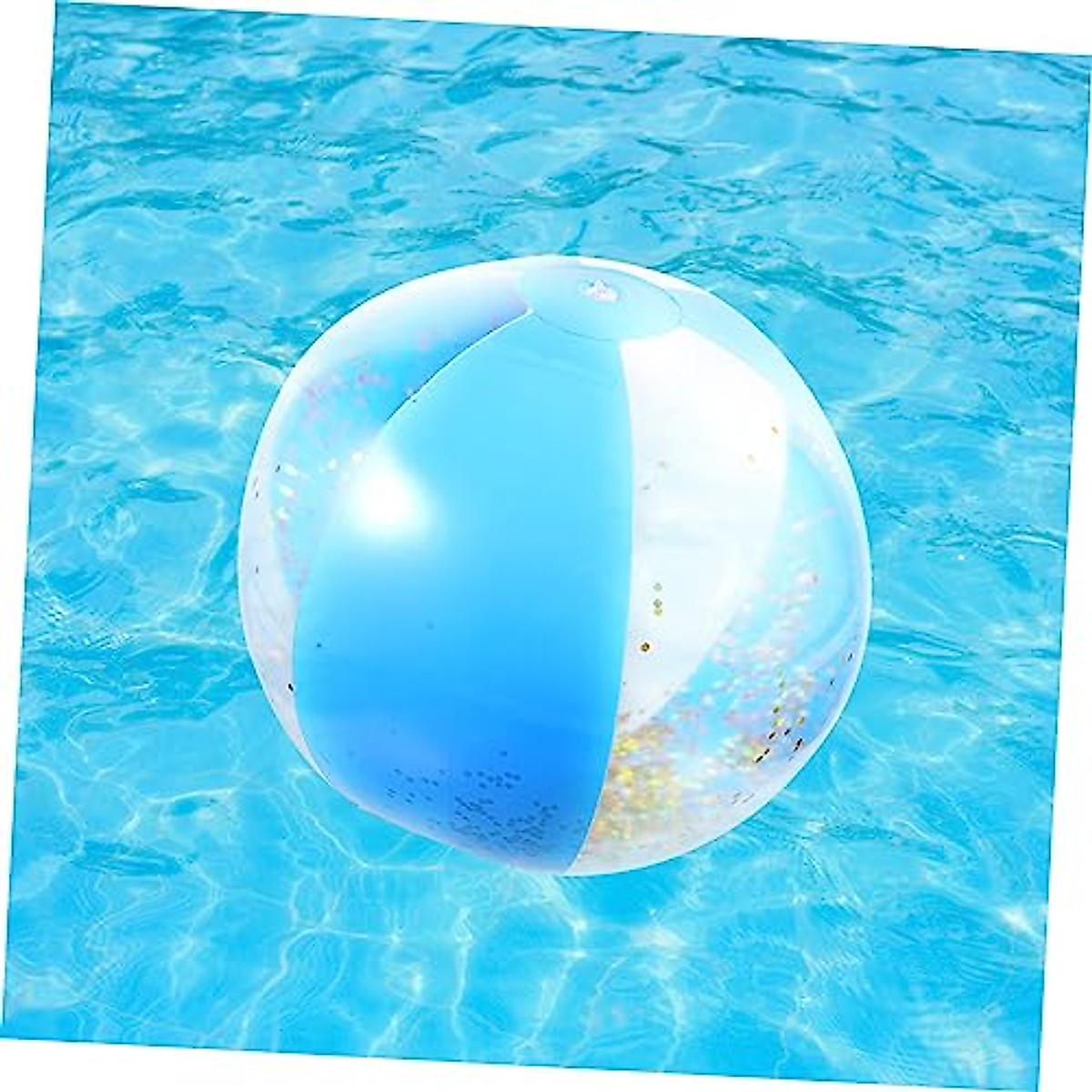 COOLHIYA 3pcs Glitter Beach Ball Beach Balls for Kids Mini Toys for Kids Pool Party Toys Pool Party Float Large Beach Ball Inflatable Glitter Beach Ball Water Inflatable Ball Football Child