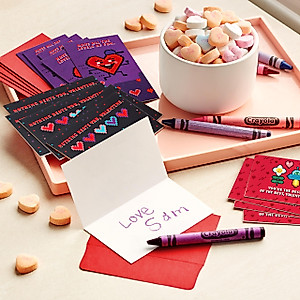 Hallmark Kids Mini Valentines Day Cards Assortment, 18 Classroom Cards with Envelopes (Tacos, Pizza, Doughnuts)