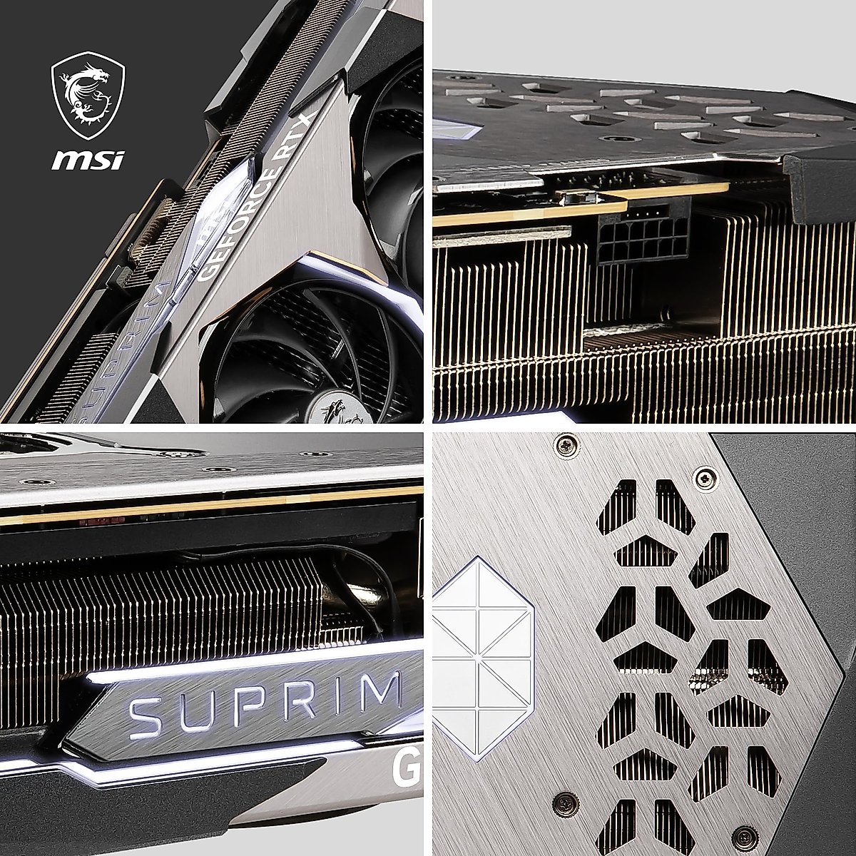 MSI GeForce RTX 4080 16GB SUPRIM X Gaming Graphics Card - 16GB GDDR6X, 2640 MHz, PCI Express Gen 4, 256-bit, 3X DP v 1.4a, HDMI 2.1a (Supports 4K & 8K HDR)