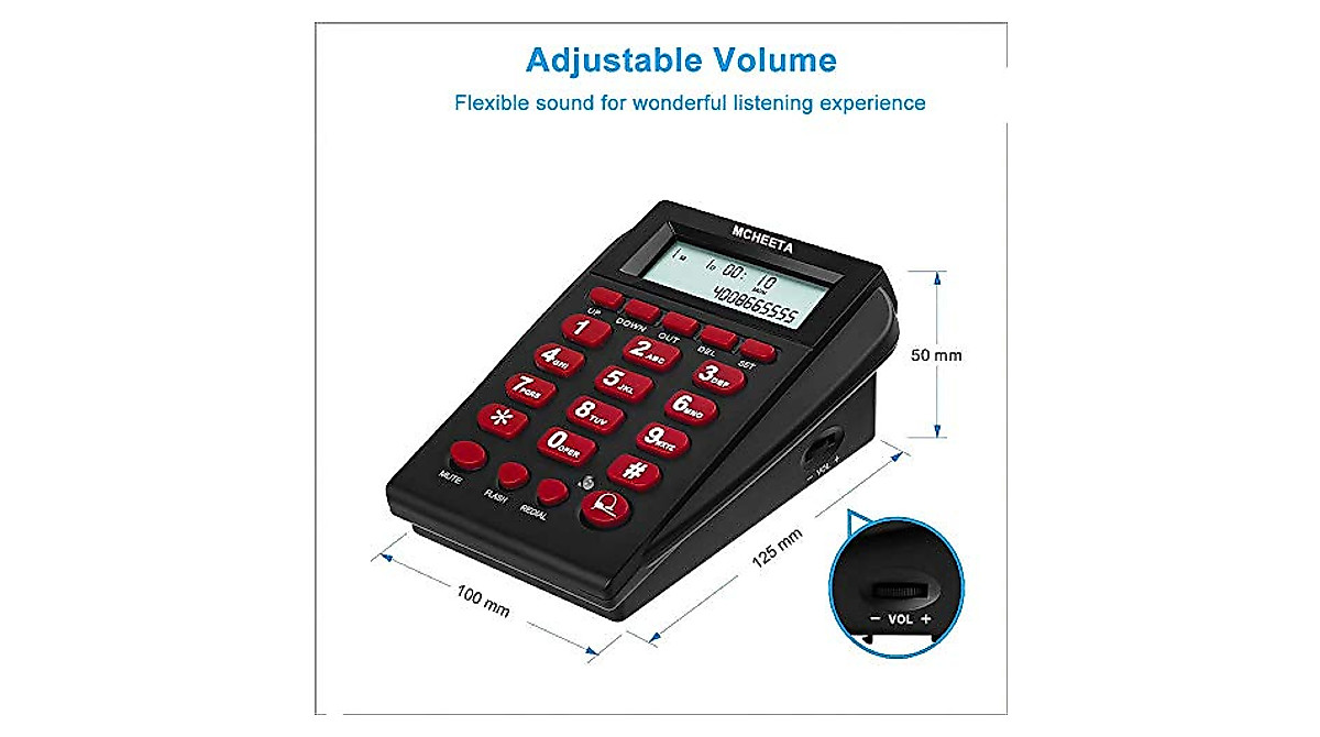 MCHEETA Corded Phone Headset - Noise Cancelling Features