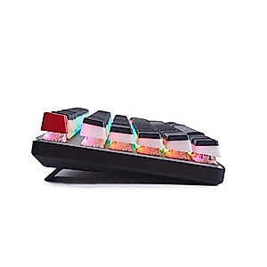 Glorious Aura V1 (Black) Pudding Keycaps - Double Shot PBT Translucent for Mechanical Keyboards, 104 Key Set, TKL, Compact Compatible, English (US) Layout (Aura (Black))