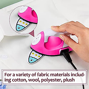 Honoson 10 Pcs Mini Craft Iron Heat Mini Iron Craft Press Small Iron for Crafts Perler Beads Iron Craft Iron with Charging Base Accessories for Bead Patch DIY Shoe T Shirts Heat Transfer Vinyl Project