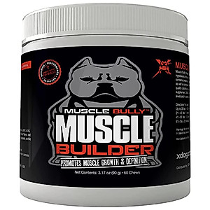 Muscle Bully Muscle Builder for Dogs - Combines Clinically Proven Muscle Building Ingredients That Support Muscle Growth, Size, Definition and Endurance. Ultimate Canine Muscle Building Supplement.