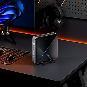 ACEMAGICIAN Mini Gaming PC with Graphics Card RX6400(4GB), Ryzen 7 5800H(up to 4.4GHz, 8C/16T) Desktop Computer, 32GB DDR4 512GB SSD, WiFi 6 & Bluetooth 5.2, Dual 2.5G RJ45 for Gaming, Office, HTPC