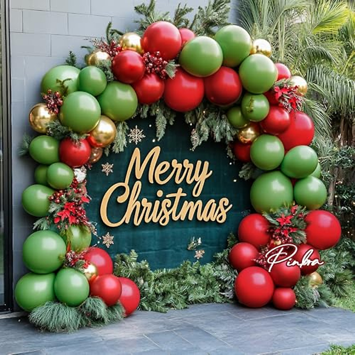 Red Balloon Garland Kit - Double Stuffed Burgundy Balloons Different Sizes 18/12/5 Inch Wine Red Balloons Maroon Balloon Arch For Birthday Wedding Anniversary Valentine Day Christmas Party Decoration