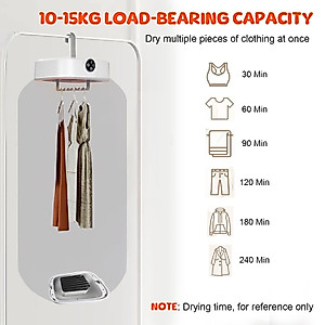 Portable Clothes Dryer,Mini Laundry Dryers with Timer Function,Compact Dryer Machine for Apartments,Dorms,Travel,RV, For Light Clothes, Underwear, Baby ClothesLight Clothes, Underwear, Baby Clothes