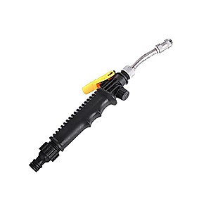 2 In 1 Pressure Washer High Pressure Water High Pressure Metal Water Garden Adjustable Nozzle Perfect Nozzle For Dirty Sidewalk Car Wood Cleaning Garden Hose 10ft (I, One Size)