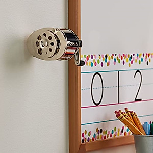 X-ACTO Ranger 1031 Wall Mount Manual Pencil Sharpener,Silver/Black, 1 Count (Pack of 1)